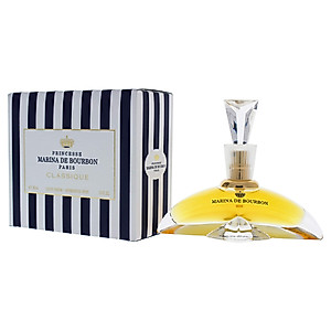 Princesse Marina de Bourbon Classique Fragrance for Women - Floral Fruity Scent - Opens with Cassis, Watermelon and Lemon Notes - Blended with Passionfruit, Ylang-Ylang and Jasmine - 1 oz