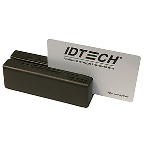 Idtech IDMB-354133B MiniMag Duo Dual Head MagStripe Reader, Track 3, USB, Keyboard Emulation, Black