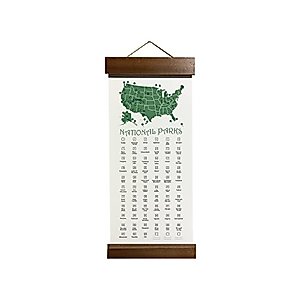 US National Park Checklist Map - 63 National Park Check Off List - National Park Checklist Poster - USA National Parks Gift - National Park Scratch Off (USA)