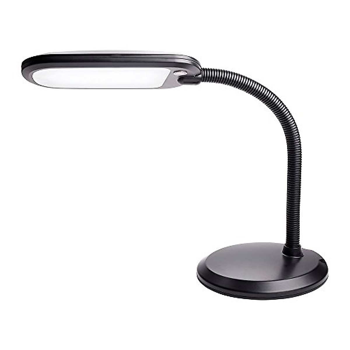 Newhouse Lighting NHDK WH Eos Reading & Craft Table LED Desk Lamp, Dimmable &Light Color Adjustable, Gooseneck Task Light, Black (NHDK-EO-BK)