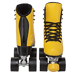 C SEVEN C7skates Dark Magic Quad Roller Skates (Queen Bee, Women's 8 / Men's 7)