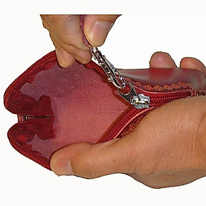 Genuine Leather Elephant Change Purse, Wallet, Handmade Red Elephant Coin Purse