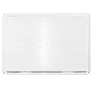 LID ONLY: Lid For Proofing Box, 1 Rectangle Lid For Dough Box - Stackable, Dishwashable, White Plastic Lid For Pizza Dough Box, Durable, Proofing Box Sold Separately - Restaurantware