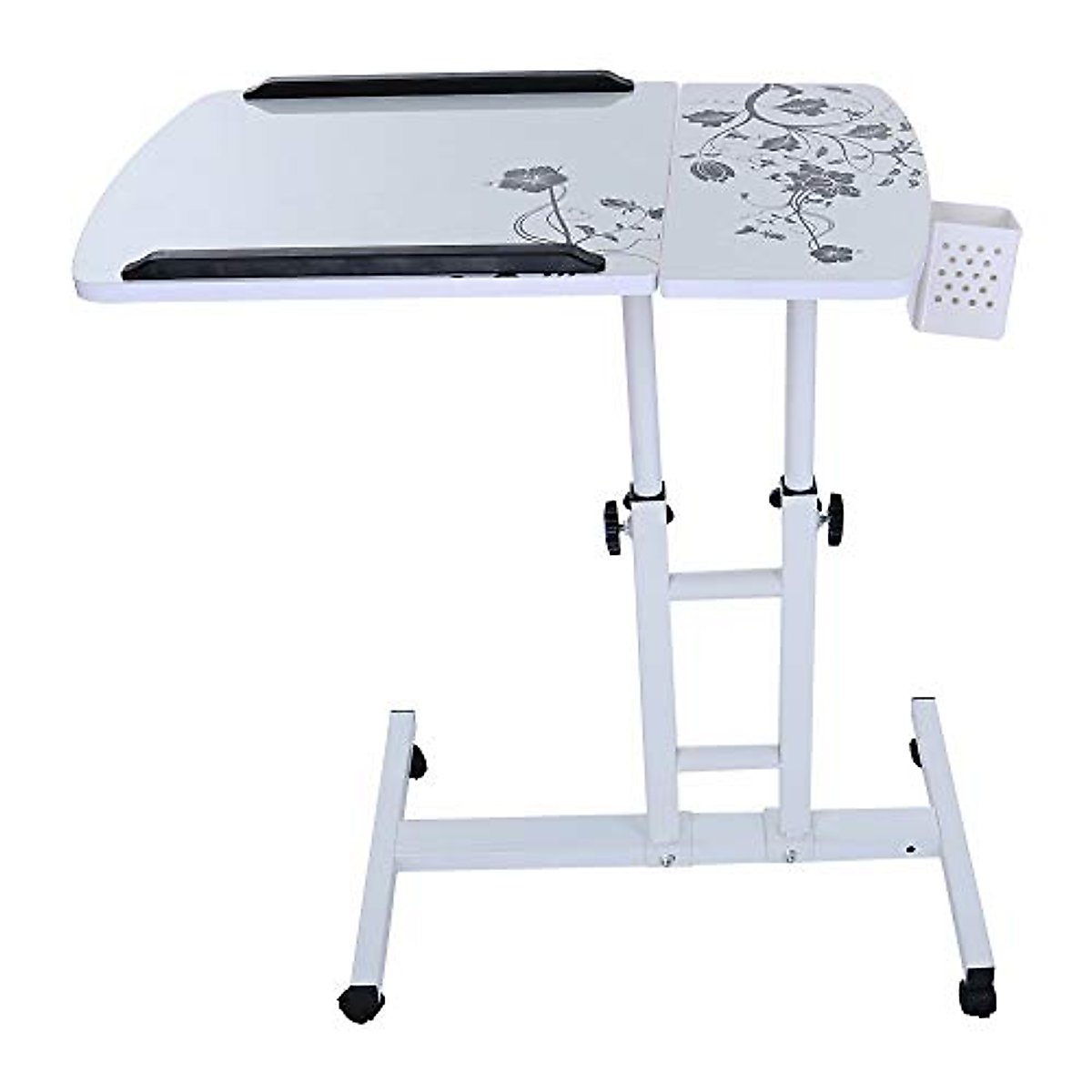 Household Computer Task Desk Office Table,Can Be Folded and Adjusted Angle,Adjustable Height,Removable,2 Separate Tabletop,Pen Holder(Ship from US!)