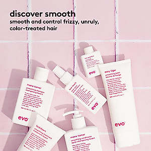 EVO Lockdown Smoothing Treatment - Leave-In Hair Treatment - Protects Color-Treated Hair and Reduces Frizz - Travel Size, 30ml / 1.01fl.oz