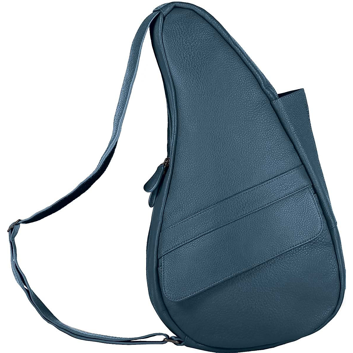 AmeriBag Small Classic Leather Healthy Back Bag Small (Lake Blue)