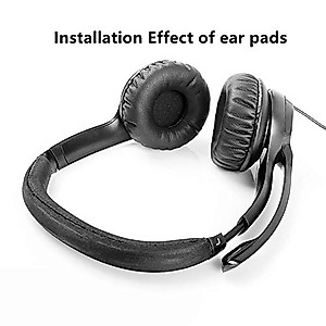 Ear Pads Cups Cushions Replacement Compatible with Logitech H390 Headset Headphone Earpads Foam Covers