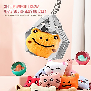 VISATOR Claw Machine for Kids Toy Mini Claw Machine Candy Grabber Prize Dispenser Vending Machine Arcade Game Machines for Home Party Christmas Birthday Gifts Cool Girl Toys