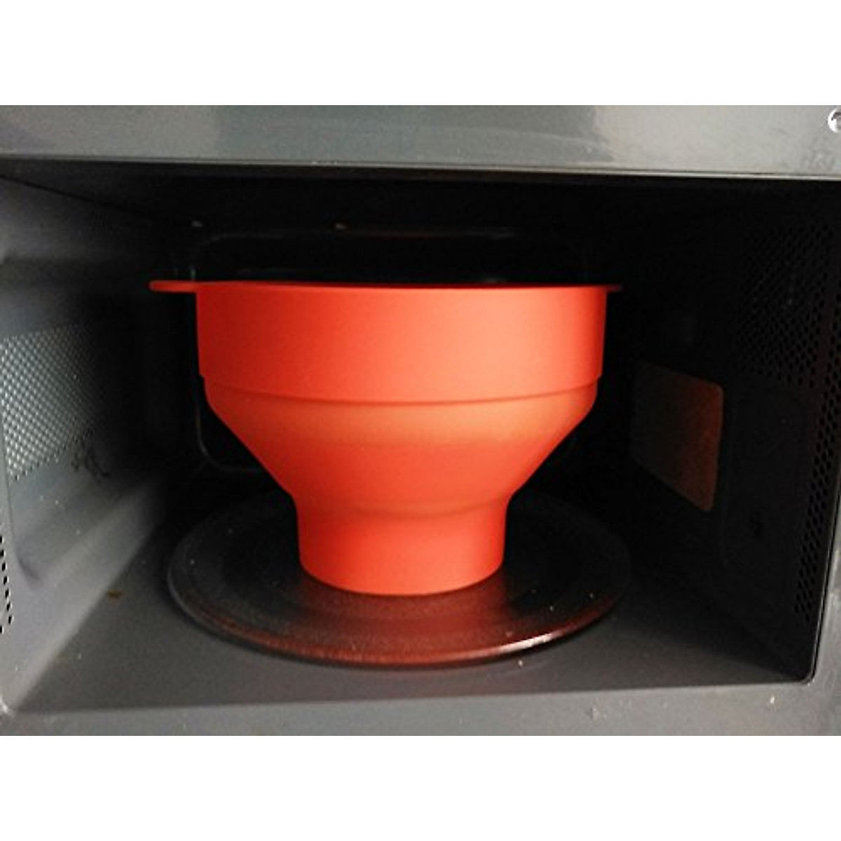 Silicone Microwave Popcorn Popper with Lid for Home Microwave Popcorn Makers with Handles Collapsible Popcorn Bowl