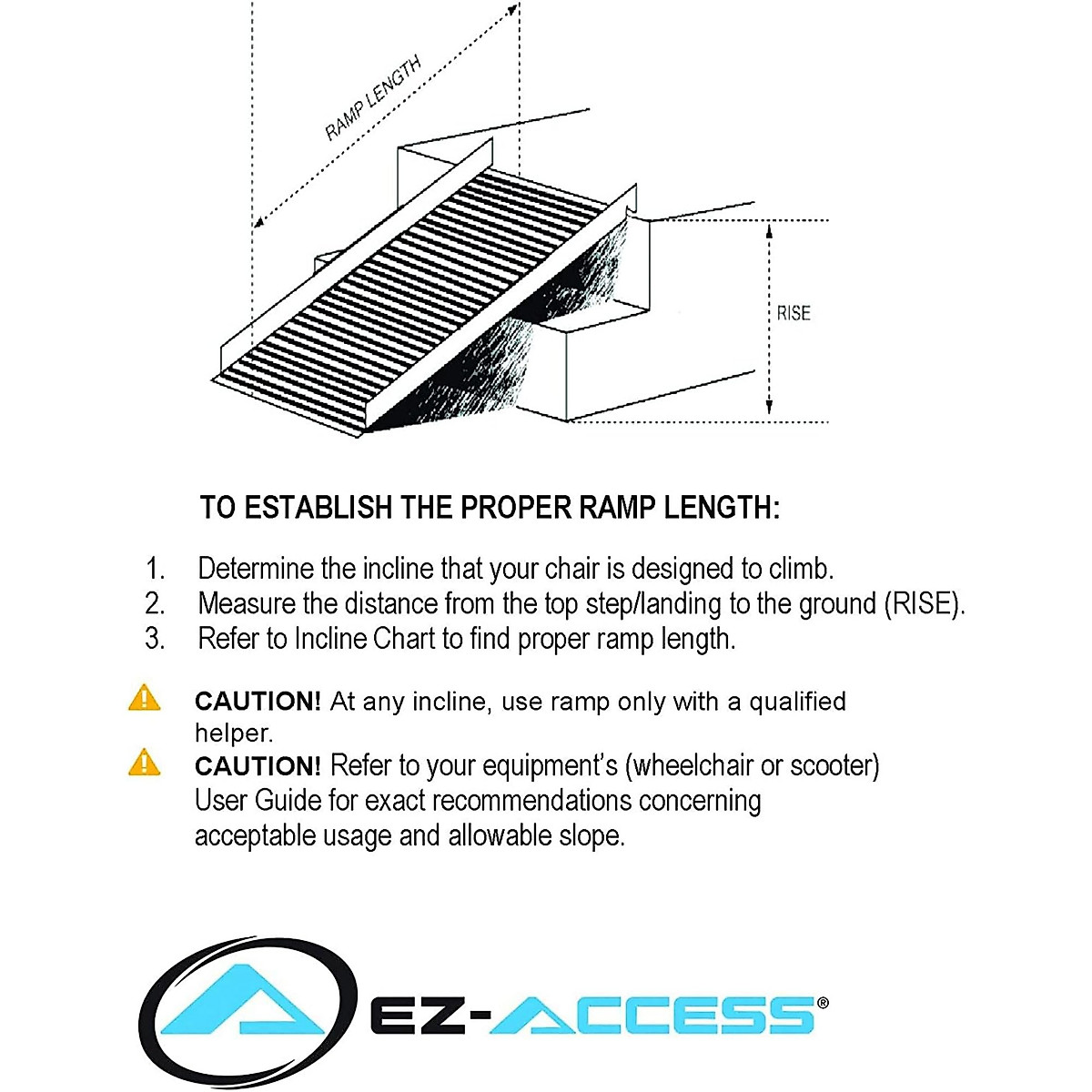 EZ-ACCESS SUITCASE 6 Foot Trifold Portable Aluminum Folding Ramp with Applied Surface That Resists Slips and Self Adjusting Bottom Transition Plates