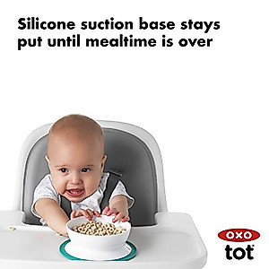 OXO Tot Stick & Stay Suction Plate & Bowl Bundle - Teal