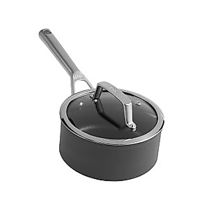 Ninja ZEROSTICK 16cm Saucepan, Hard Anodised Aluminium [C30216UK] Induction Compatible, Dishwasher Safe Gray