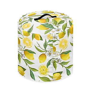 Annejudy Lemon Rice Cooker Cover Kitchen Appliance Cover Dust Cover for Instant Pot, Electric Pressure Cooker, Air Fryer and Crock Pot, Machine Washable
