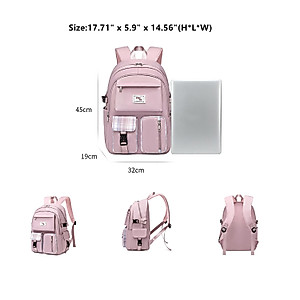 School Backpack for Girls Large Capacity Daypacks Water Resistant Breathability Bookbag Travel Backpacks Bookbag for Girls