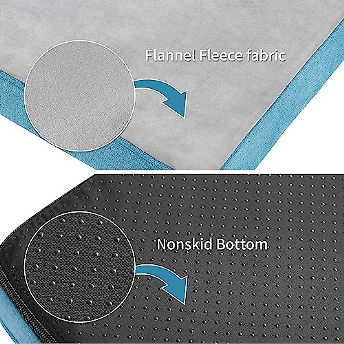 Slecofom Orthopedic Dog Bed, Waterproof Dog Bed with Washable Removable Cover, Durable Dog Bed-Memory Foam Dog Bed，Dog Crate Bed for Large Dogs，Dog Mattress Suitable for Pet Crates35x22