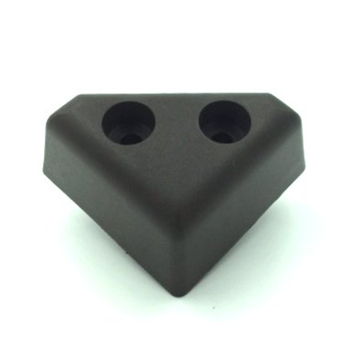 ProFurnitureParts 1.25" Tall Triangle Corner Sofa Legs, Brown Color, Set of 4, HDPE Plastic