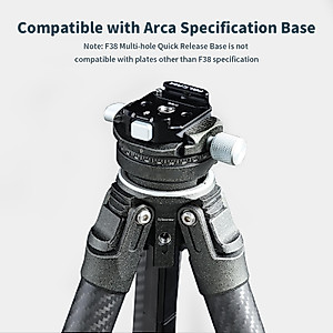 ULANZI F38 Multi-Hole Camera Quick Release Plate Kit, w 1/4" to 3/8" Screw Thread, Quick Release System QR Plate Camera Tripod Mount Adapter for Sony Canon Monopod DSLR Stabilizer Slider DJI