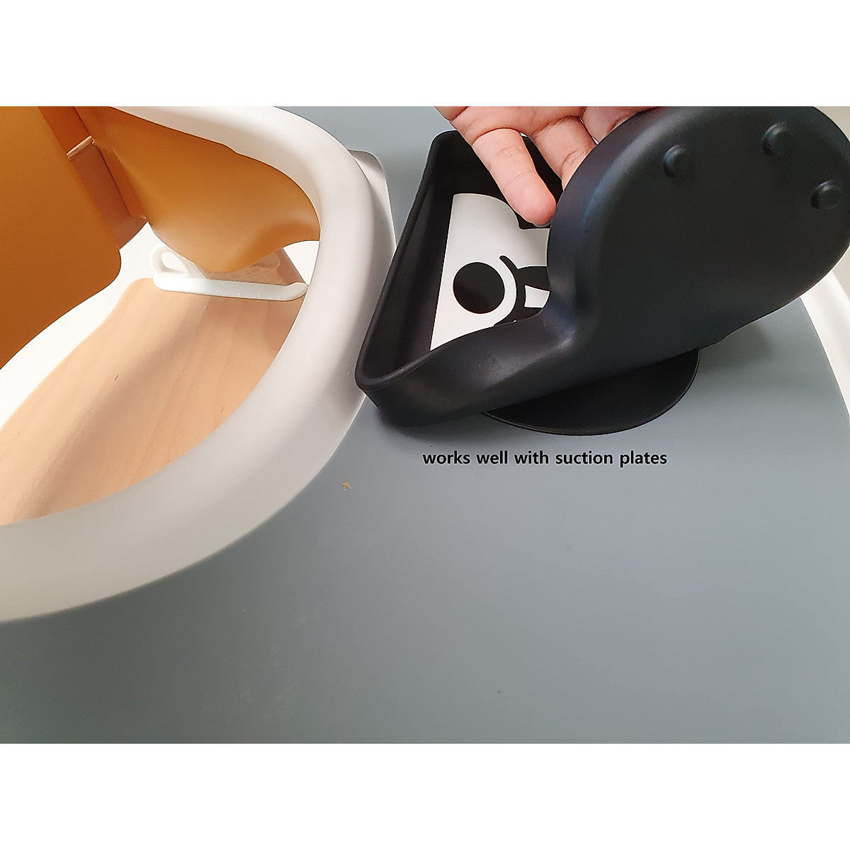 Gembebe Silicone Tray placemat Compatible with Stokke Tripp Trapp High Chair Tray (Dusty Blue)