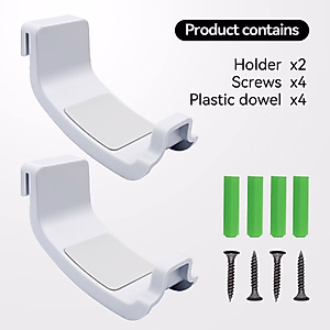 YUSPENYE 2pcs PS5 Headset Holder Accessories, 2packs PS5 Controller Stand, PS VR Holder, PS5 Headphone Holders