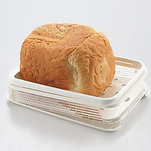 Akebono PS-955 Bread Slicer Guide, Made in Japan, Naname Cut, Cuts Clean until the Last, Adjustable Thickness, 4 Cuts, 5 Cuts, 6 Slices, 8 Slices, 12 Slices, Home Bakery Slicer