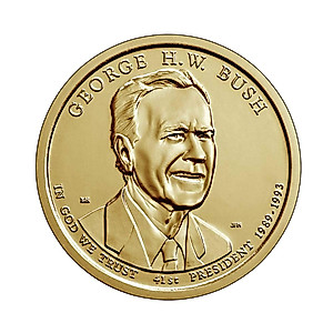 2020 P, D 2 Coin - George H.W. Bush Presidential Uncirculated