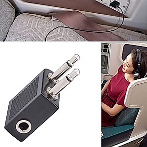 WH-1000XM4 Airplane Headphone Adapter 3.5mm Golden Plated Airline Earphone Adapter for in-Flight Entertainment System Compatible with Sony WH1000XM4 WH-1000XM3 WH-1000XM2 MDR-1000X EX750NA Headphones