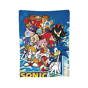 Longview Game Blanket Ultra-Soft Flannel Throw Blanket Cartoon Blankets Light Weight Bed Couch Living Room for Boys Grils 50''X40''