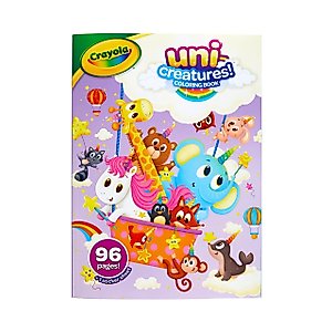Crayola Uni-Creatures Coloring Book, 96 Unicorn Coloring Pages, Gift for Kids, Ages 3, 4, 5, 6, Multi