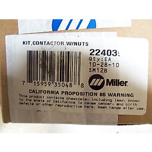 Miller 224039 Kit, Contactor w/Nuts