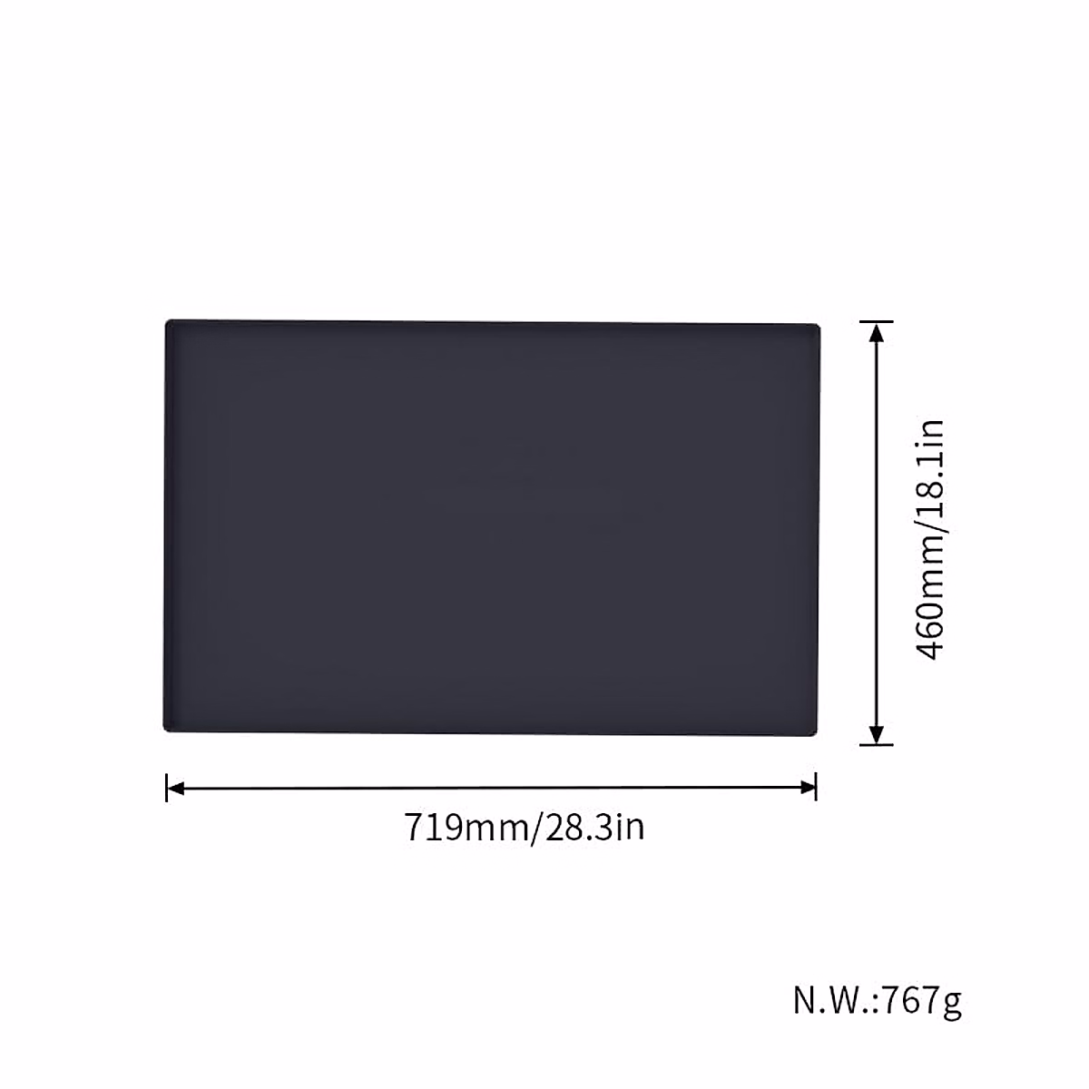 Ezebesta Silicone Griddle Mat for Blackstone 28 Inch Griddle，Protective Cover Mats Blackstone Griddle Top，Covers for Blackstone Protector Outdoor-Black