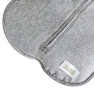 Woombie Convertible Baby Swaddling Blanket I Swaddle Converts to Arms-Free Wearable Blanket for Babies Up to 6 Months, Grey, 14-19 lbs