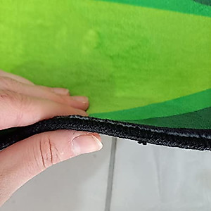 Rugendary Marijuana Lip Rug Smoking Weed Rug Green Soft and Cozy Thick Lip Shaped Carpet for Bedroom Kitchen Living Room Bathroom Area Rug (1.3x2 ft.)