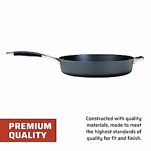 Camp Chef Heritage Cast Iron Skillet - Seasoned Cast Iron Pan - Camping Accessories & Essentials - Sleek, Modern Design - Amazing Heat Retention - Ready-to-Use Cast Iron Skillet - 12"