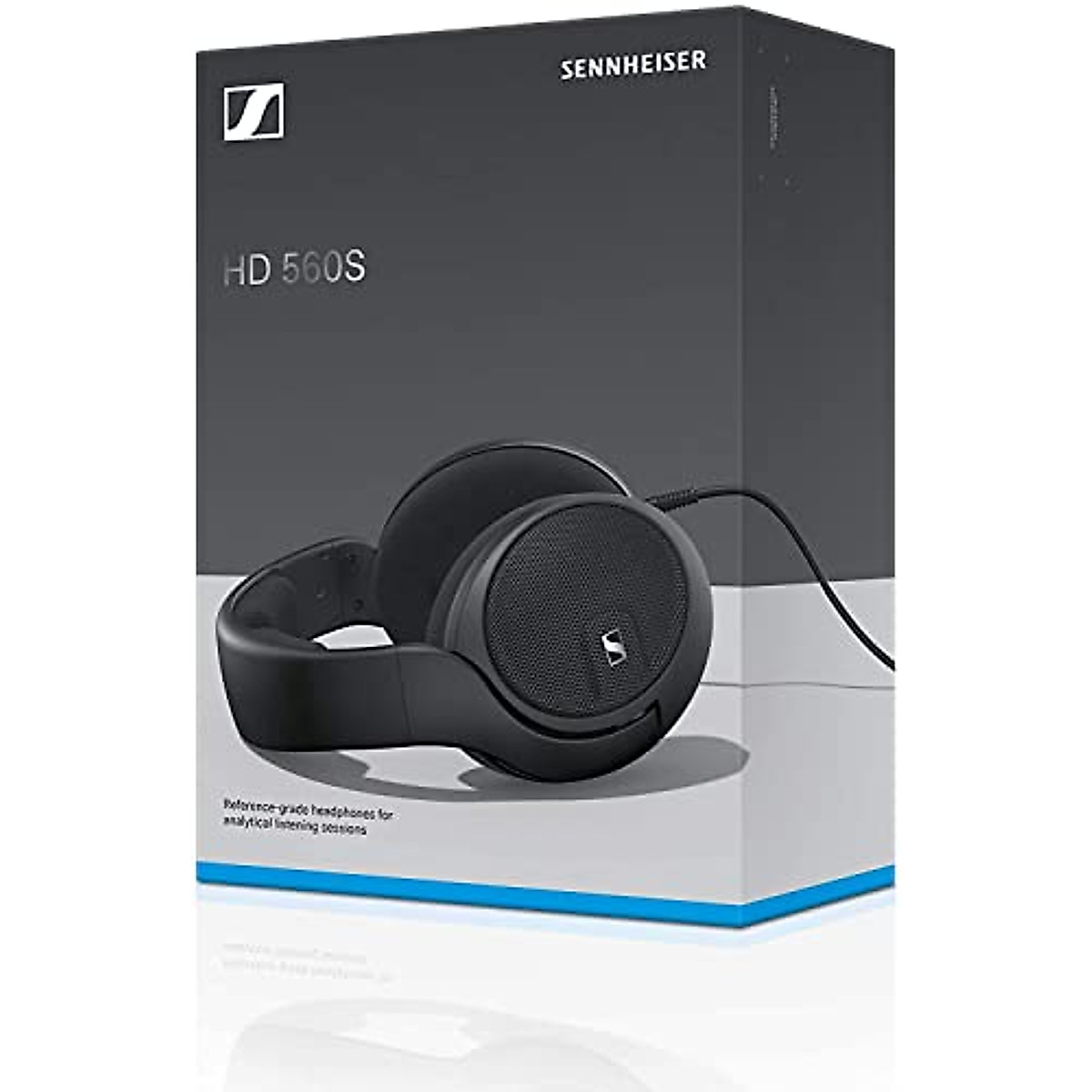 Sennheiser HD 560 S Over-The-Ear Audiophile Headphones - Neutral Frequency Response, E.A.R. Technology for Wide Sound Field, Open-Back Earcups, Detachable Cable, (Black) (HD 560S) (Renewed) HD 560S