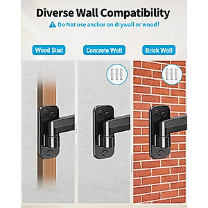 MOUNTUP Monitor Wall Mount for 17-35 Inch Computer Screen, Gas Spring Single Monitor Arm with VESA Extension Kit for VESA 75x75, 100x100, 100x200, 200x100, 200x200, Support 4.4-26.5lbs Display, Black