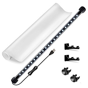 CURRENT USA Serene Add-on Accessory LED Background Light Kit | Includes Frosted Background Glass Film and RGB LED Light Strip | Fits Aquariums 48"-60" (Requires Serene Controller)