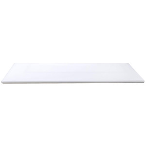 Plastic Cutting Board 18x30 1/2" Thick White, NSF Approved Commercial Use