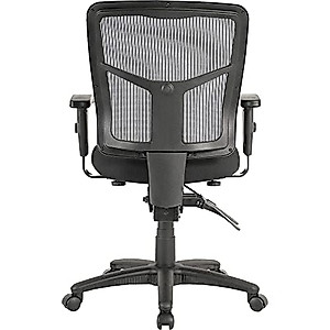 Lorell Ergomesh Chair, Mesh Back/Black Fabric Seat