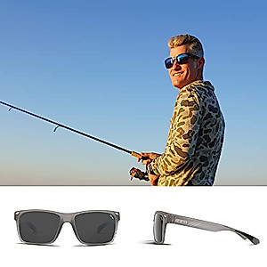 Zeal Optics Brewer | Plant-Based Polarized Sunglasses for Men & Women - Granite Grey/Polarized Dark Grey Lens