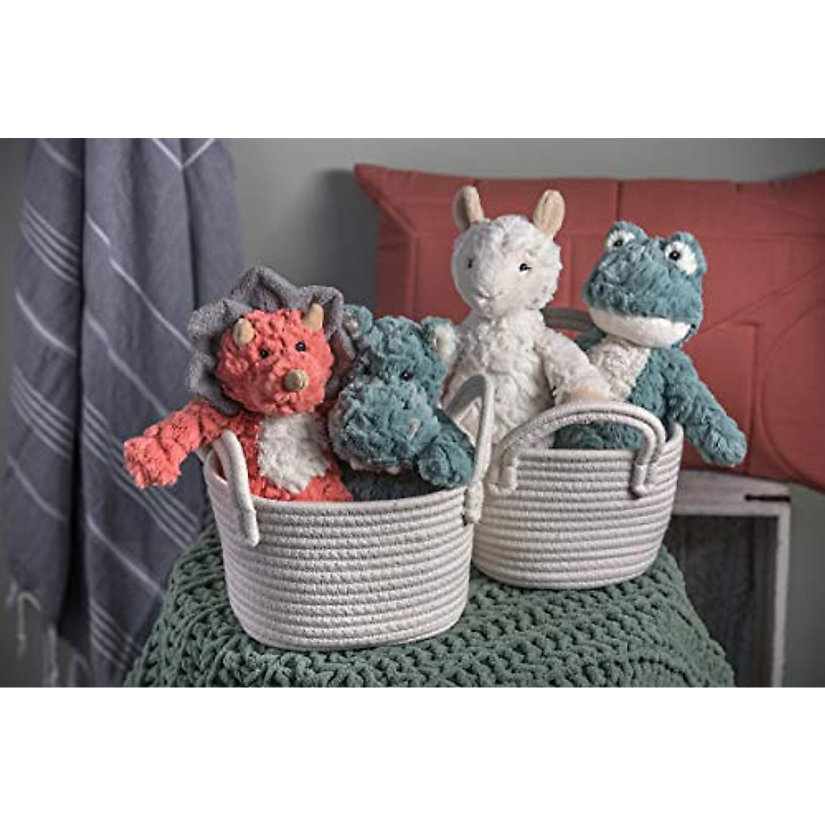 Mary Meyer Putty Nursery Stuffed Animal Soft Toy, 11-Inches, Coral Dino