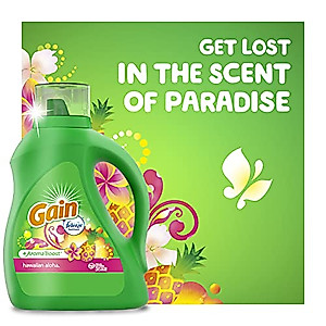 Gain Botanicals Plant Based Laundry Detergent, Orange Blossom Vanilla, 46 fl oz 32 loads, HE Compatible, Pack of 2