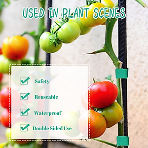 5 Rolls Garden Tie Green Tape - Twist Ties for Plants 1/2" 165ft Garden Plant Ties Soft and Tomato Plant Ties - Plant Twist Tie for Plant Gardening, Home, Office