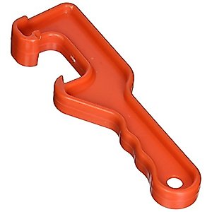 Linzer 5425 Lid Opener with Header, 5 Gal, Plastic, Polyethylene, Large, Orange