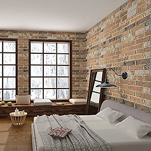 Globe Electric 44095 Aedan 1-Light Swivel Wall Sconce, Black Finish, Bulb Not Included