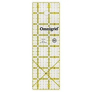 Omnigrid Ruler, 2-1/2 x 8-Inch, Clear