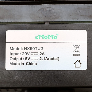 Uetmulik Power Recliner Lift Chair Emomo 8 Button 5 Pin Hand Control Model HX90TU2 Replacement with USB Type A and C