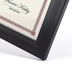 Giftgarden Black 8.5x11 Picture Frame Set of 12, Multi 8.5 x 11 Frames Bulk for Award Certificate Document Diploma, Wall or Tabletop Display