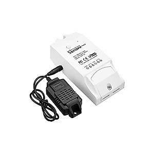 Sonoff TH16 Temperature and Humidity Monitoring WiFi Smart Switch for DIY Smart Home,Compatible with Alexa(16A)