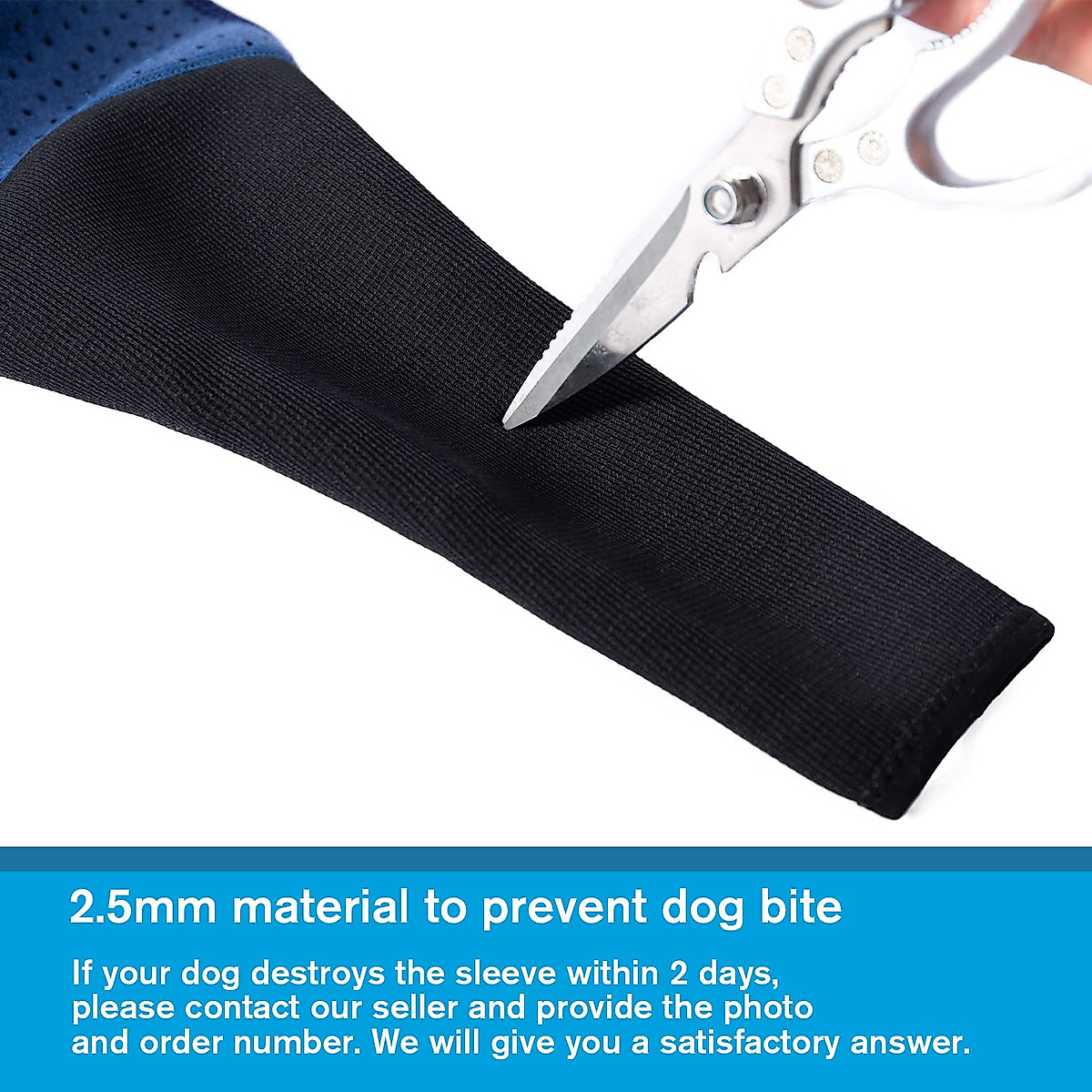 Coodeo Dog Recovery Suit, Cone Collar Alternative, Abrasion Resistant Dog Recovery Rear Sleeves, Washable 2.5mm Thick and Waterproof, Pet Wounds Prevent Licking, Biting (2XL, Blue)
