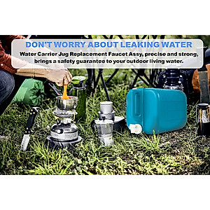 5-Gallon Water Jug Spigot, Compatible with Coleman 5 Gallon Water Carrier Model, Water Carrier Jug Replacement Faucet Assy, Universal Water Spout for 5-Gallon Jug. Sealed and Durable Water Jug Spout.